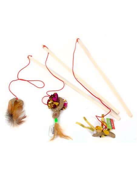 Farm Company cat teasers with catnip and feather - ( per pc. ) - مستلز